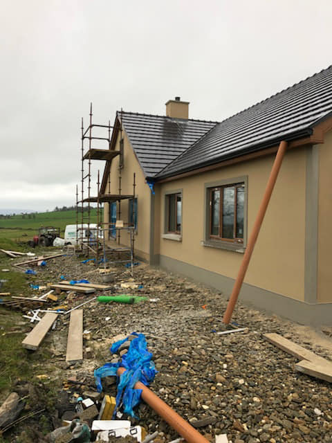 Fintry Stone House – Mono-Rend Spray Plastering