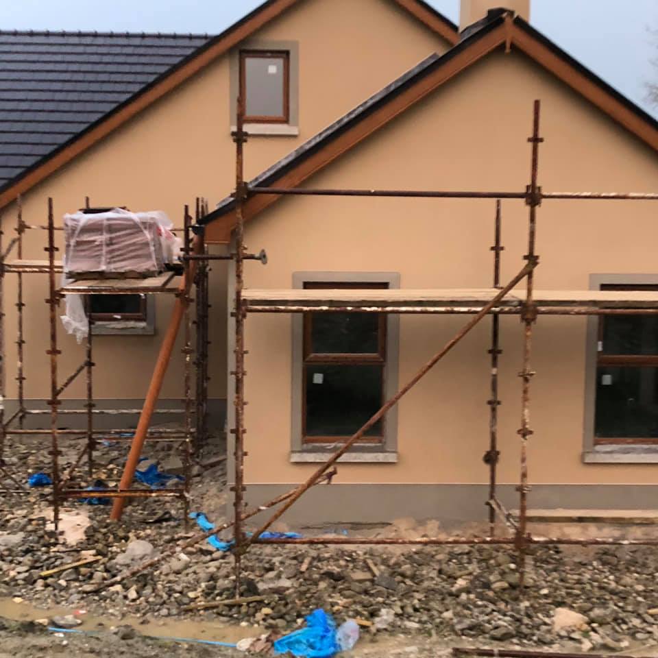 Fintry Stone House – Mono-Rend Spray Plastering