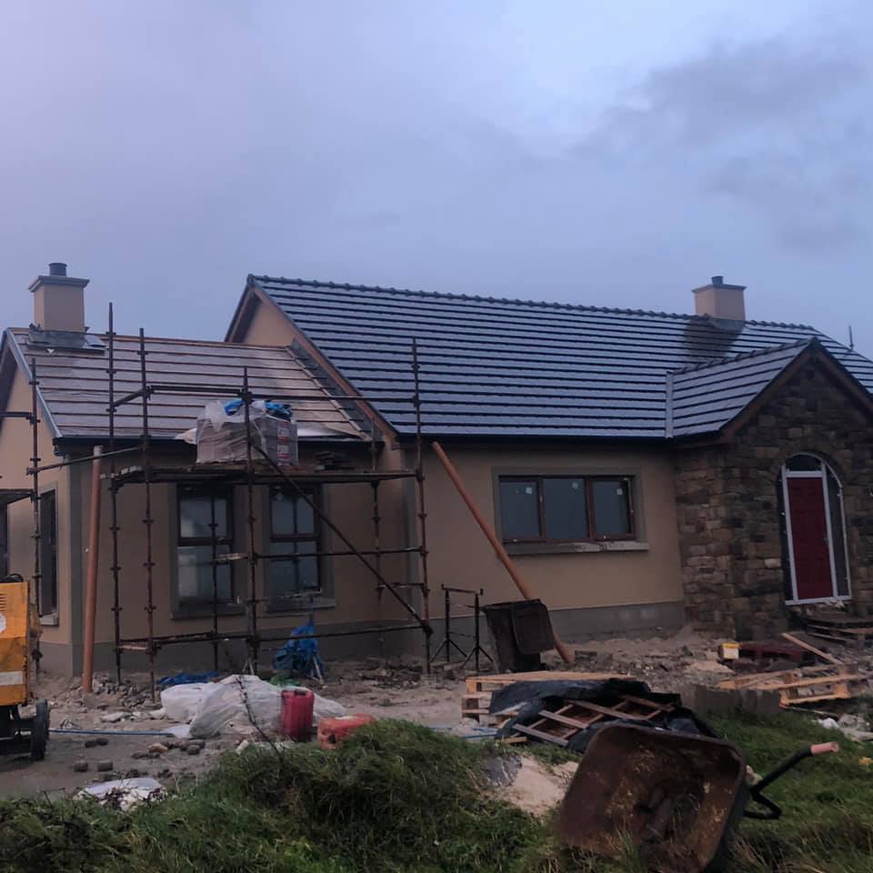 Fintry Stone House – Mono-Rend Spray Plastering