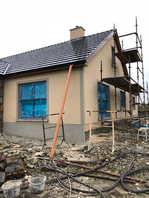 Fintry Stone House – Mono-Rend Spray Plastering